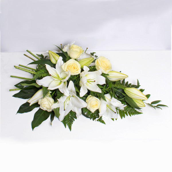 Standard White Rose and Lily Spray FPA | Flower Shops Network